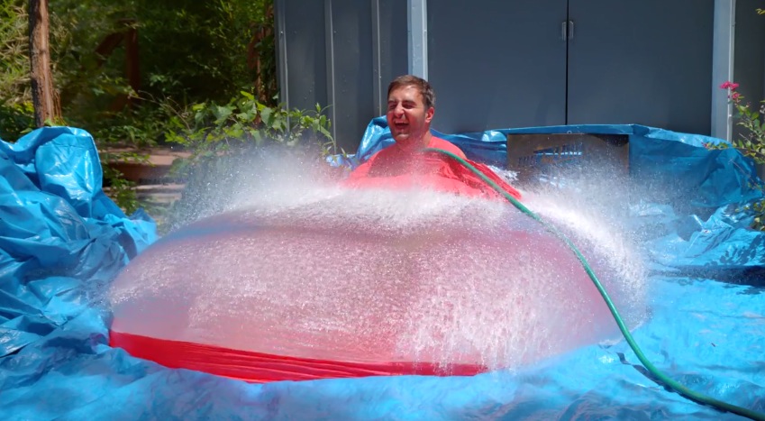 And Pop Goes the Giant Human Water Balloon in Glorious Slow Motion ...