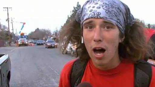 Kai The Hatchet Wielding Homeless Hitchhiker Goes Surfing Rtm Rightthisminute
