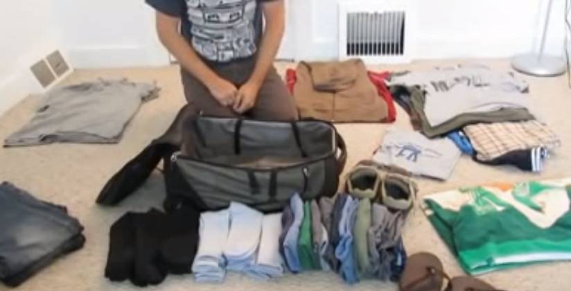 Life Hack: How to Fit a Ton of Stuff Into a Tiny Bag | RTM ...