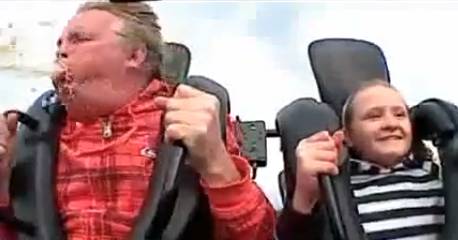 Dad Throws Up on Roller Coaster with Daughter | RTM - RightThisMinute