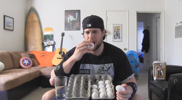 L.A. Beast Takes Eating Raw Eggs to a New Level | RTM - RightThisMinute